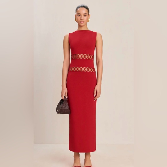 cult gaia | Dresses | Cult Gaia Red Dress | Poshmark
